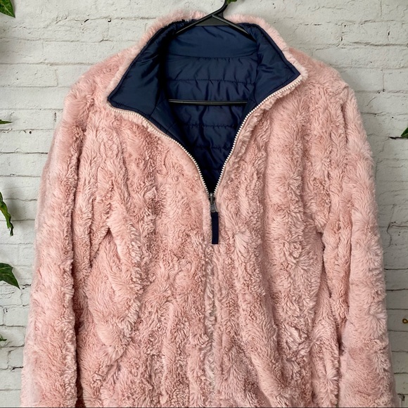 Me Jane | Jackets & Coats | Me Jane Reversible Puffer Faux Fur Jacket ...